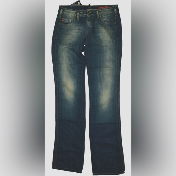 MISS SIXTY MARY J STYLE NEW VTG Y2K SZ 27 BLUE STRAIGHT LEG RETRO DENIM ...